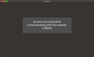 掃描機錯誤 -9923 解決辦法 - Hiraku Dev