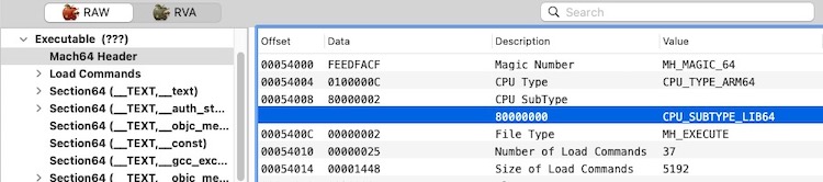 小研究：Apple 默默改了 arm64e 的 MachO binary header - Hiraku Dev